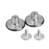 Walmart 50-Pack Black Jeans Buttons, 17mm Metal Rivet Snap Fasteners ...