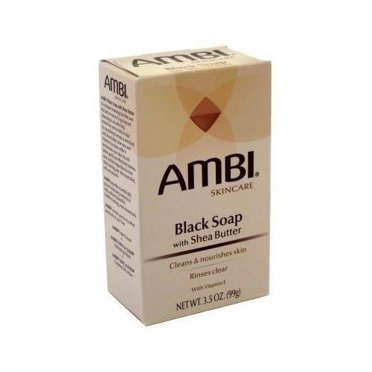 AMBI Black Soap with Shea Butter Bar, 3.5 oz - Walmart.com