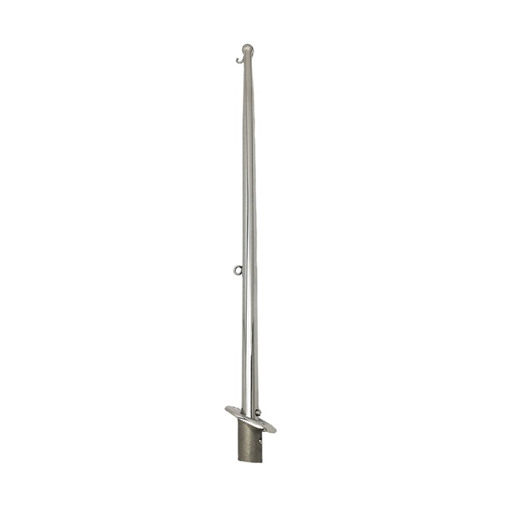 Buy Marine City 30 Stainless Steel Flag Stanchion Pole & Flag Pole Base ...
