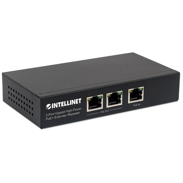 2-Port Gigabit High-Power PoE+ Extender Repeater - Walmart.com