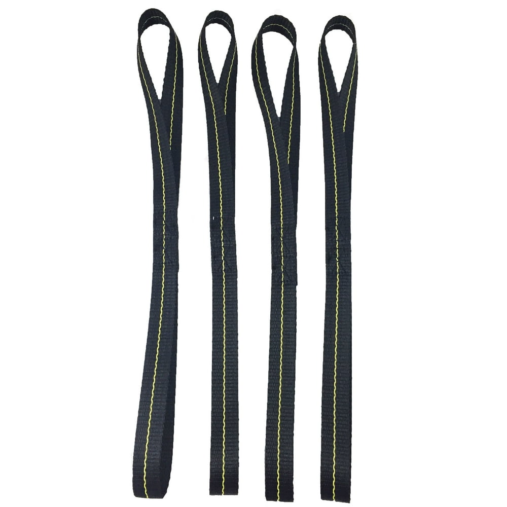 18" Soft Loop Tie Down Straps, 4 Pack. 2,789 Lb Break Strength. Made in ...