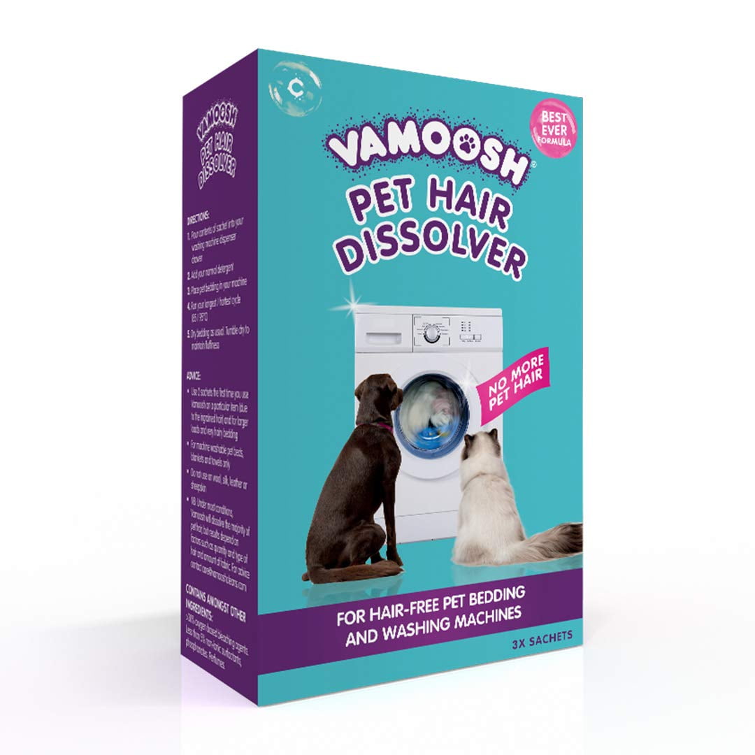 Vamoosh Pet Hair Dissolver 3 X 100g 1 Box Pet Hair Remover For vamoosh-pet-hair-dissolver-3-x-100g-1-box-pet-hair-remover-for