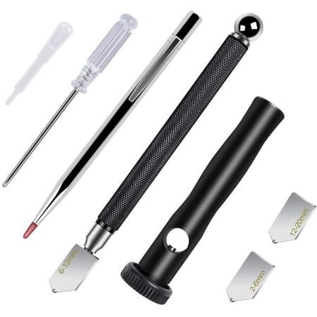 SHARKDOOK Glass Cutter for 2-20mm Glass with Ergonomic Handle ...