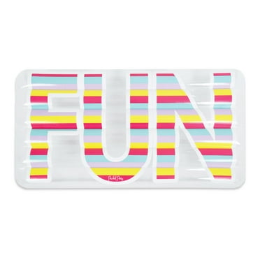 Packed Party 61” Luxe Multi-Color Inflatable Pool Float for Females Age ...