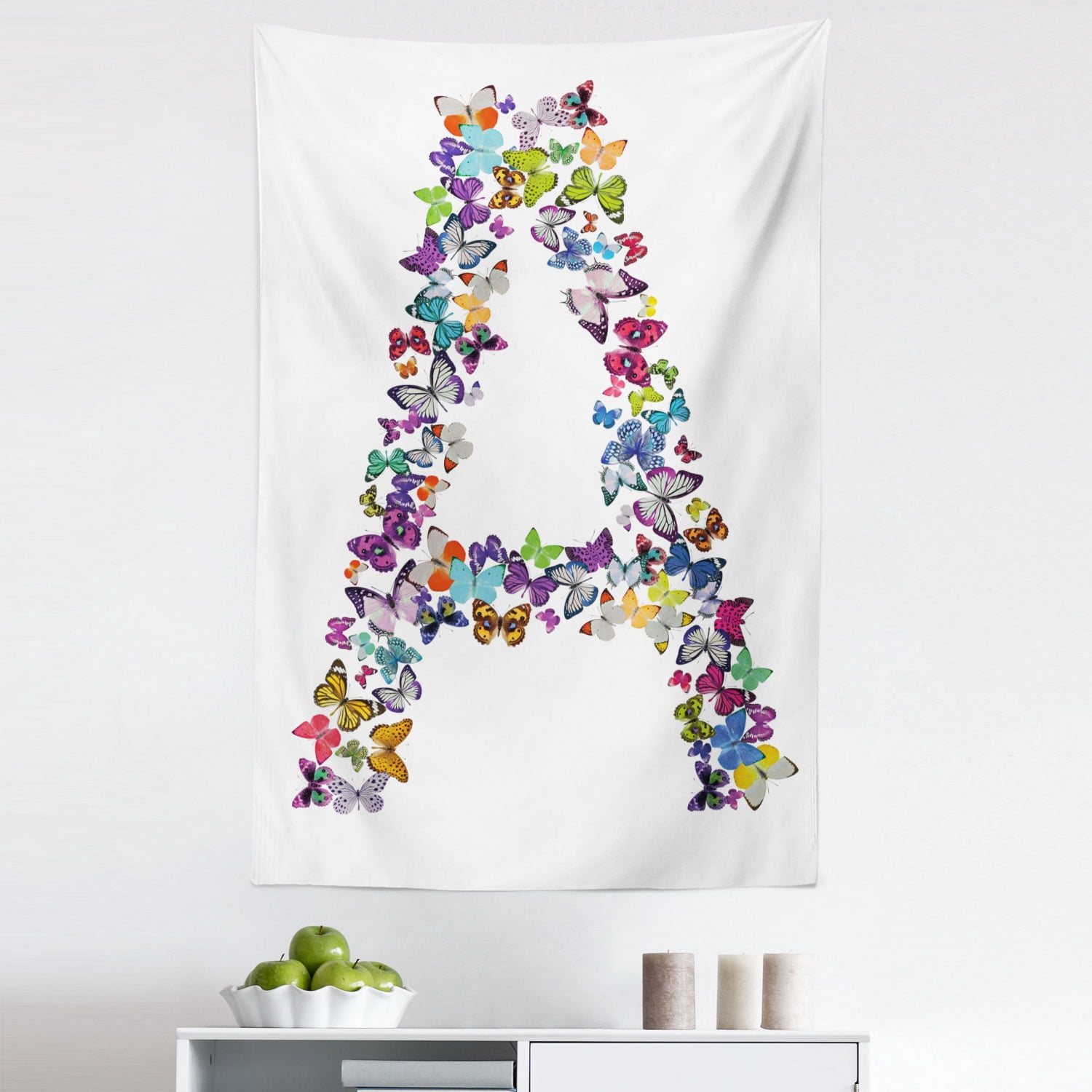 Letter a Tapestry, First Letter of Alphabet in Butterfly Form NatureBC ...