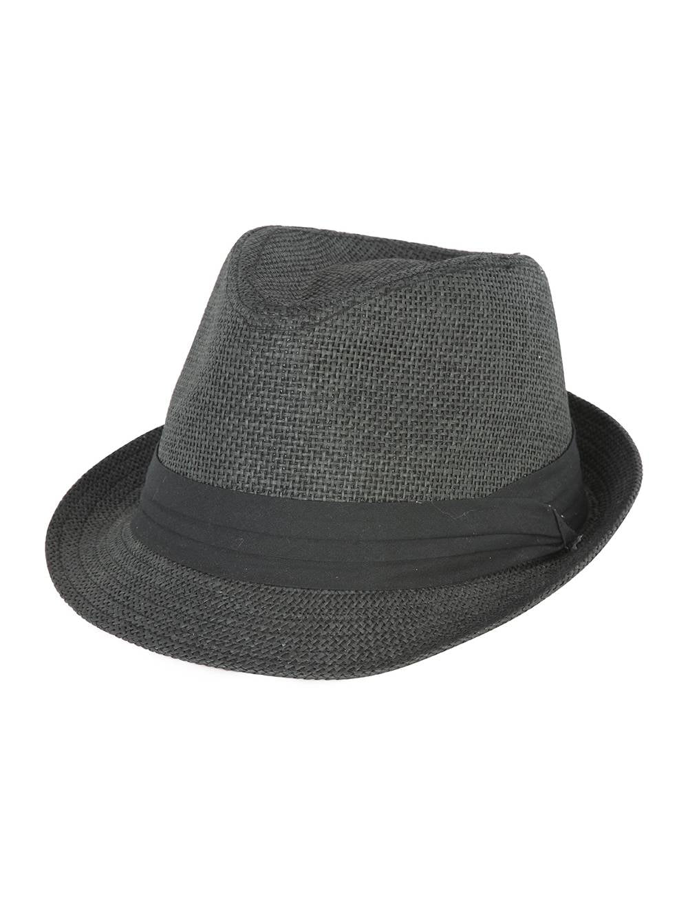 The Hatter Co. Tweed Classic Cuban Style Fedora Fashion Cap Hat, Black ...