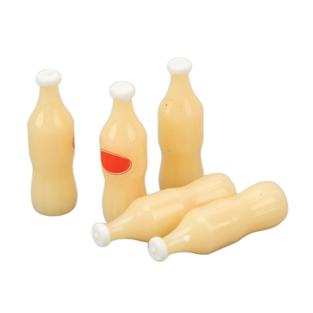 1:12 Mini Soda Bottle Mininature Fake Drink Bottles with Storage Basket ...