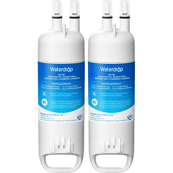 Waterdrop Water Filter Replacement 2 Pack for EDR1RXD1 - Walmart.com