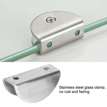 Glass Clip, Stainless Steel Heavy Duty Glass Clamp Durable 12-14mm ...