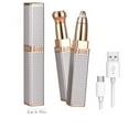 Eyebrow Facial Trimmer: 2 in1 Rechargeable Facial Hair Removal and ...