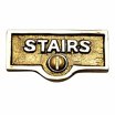 Switch Plate Tags STAIRS Name Signs Labels Lacquered Brass Traditional ...
