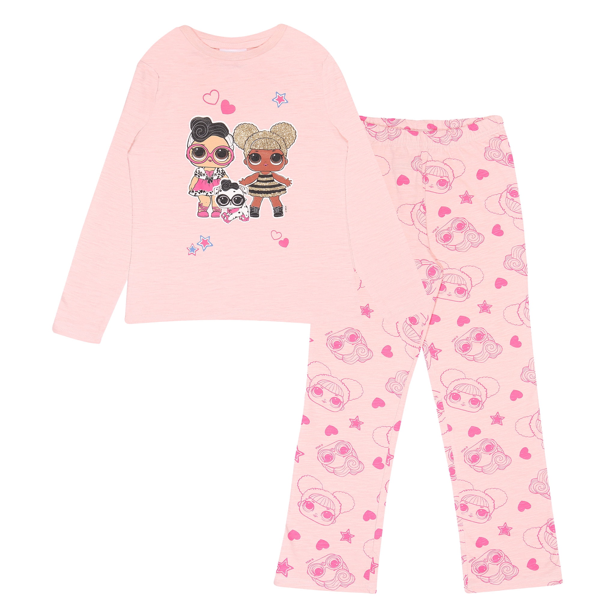 LOL Surprise Dollface And Queen Bee Girls Long Pajamas Set | Official ...