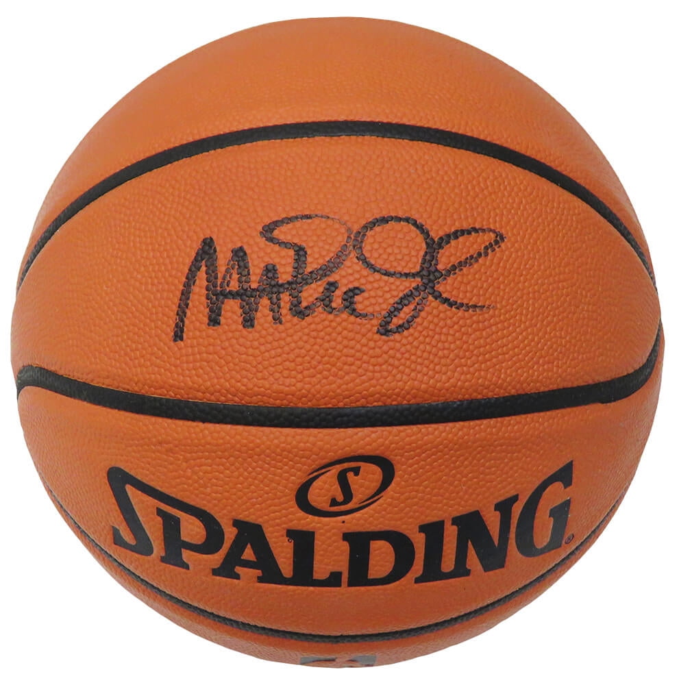 Magic Johnson Signed Spalding Game Series Replica NBA Basketball ...