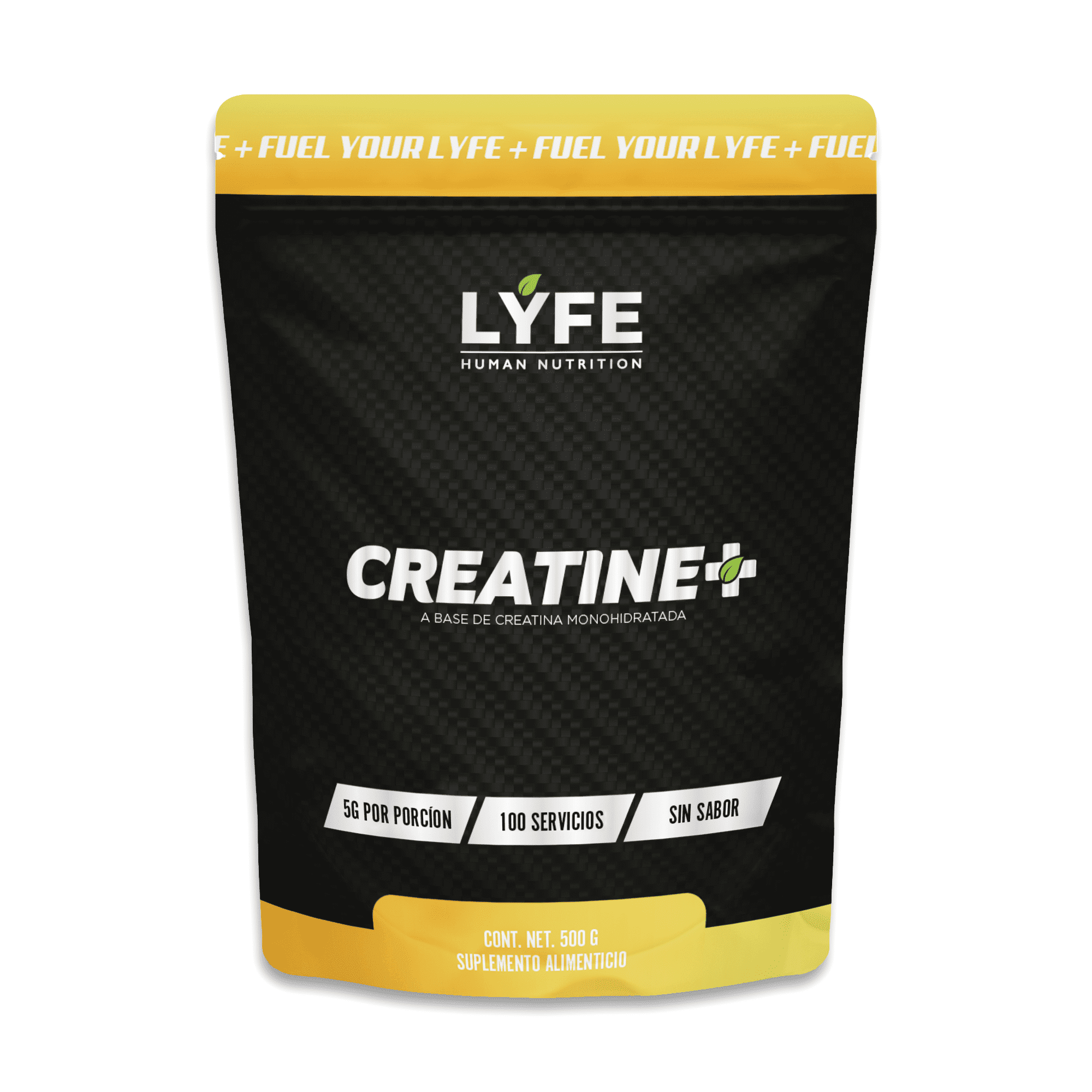 Creatina Monohidratada Lyfe Human Nutrition 500gr 100 Servicios ...