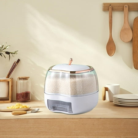 5kg Rice Storage Container Large Capacity Grain Dispenser Rice Grain ...