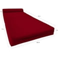 D&D Futon Furniture Sleeper Chair Folding Foam Bed, Portable Studio ...