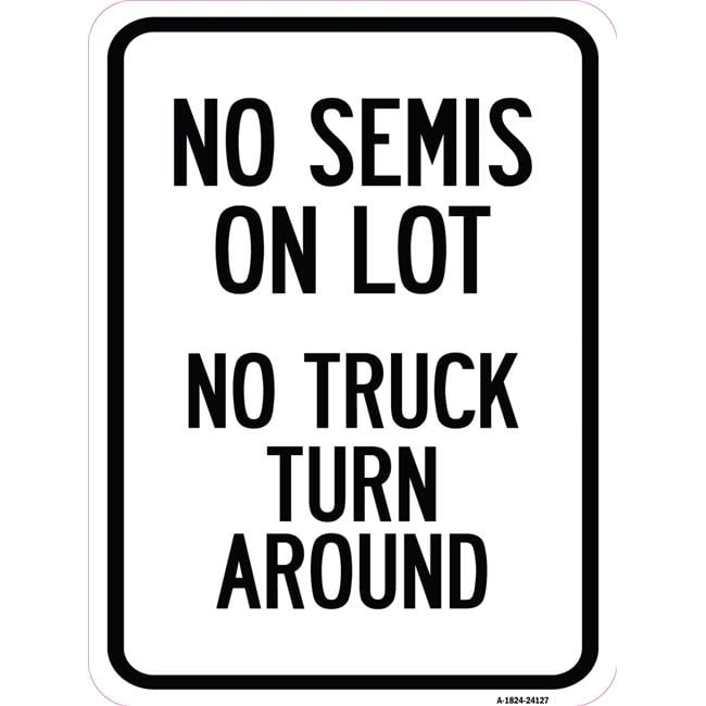 SignMission A-1824-24127 18 x 24 in. Aluminum Sign - Driveway Sign No ...