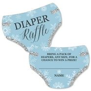 Big Dot of Happiness Woodland Creatures - Diaper Shaped Raffle Ticket ...