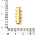 304 Stainless Steel Slide Lock Clasps Tube Ion Plating(IP) 4-Strand 8 ...
