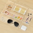6 Pack Clear Drawer Organizer Set, Acrylic Drawer Storage Trays ...
