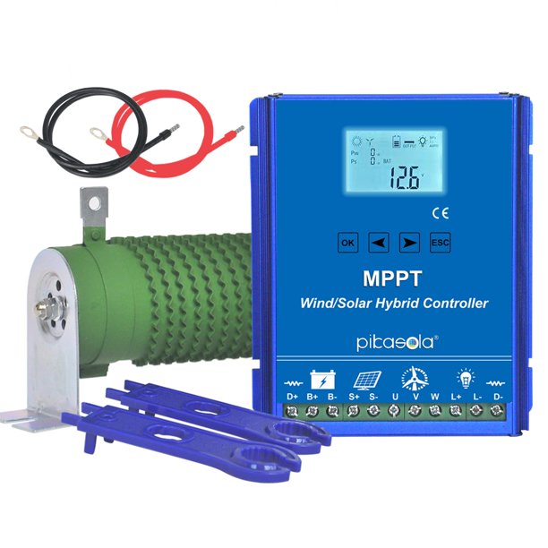PIKASOLA 1400W off grid with unloader hybrid wind solar controller Auto ...