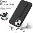 LAUDTEC Silicone iPhone 13 Case with Kickstand/Stand?Horizontal and Vertical Stand Hand Strap ...