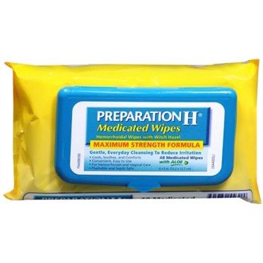 Preparation H Hemorrhoidal Medicated Wipes, 96 CT - Walmart.com