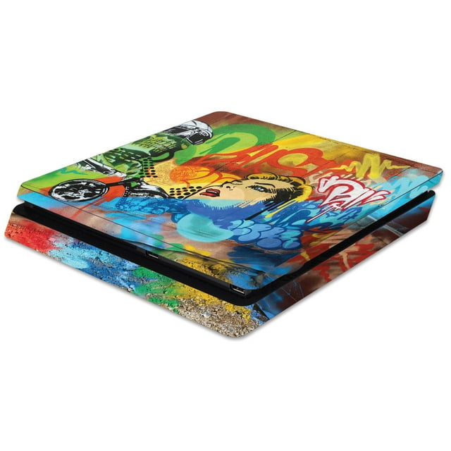 Skin Decal Wrap Compatible With Sony PS4 Slim Console Skeleton Takeover ...