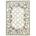 Ivory Wool Rug 5' X 7' Modern Hand Tufted French Floral Room Size ...
