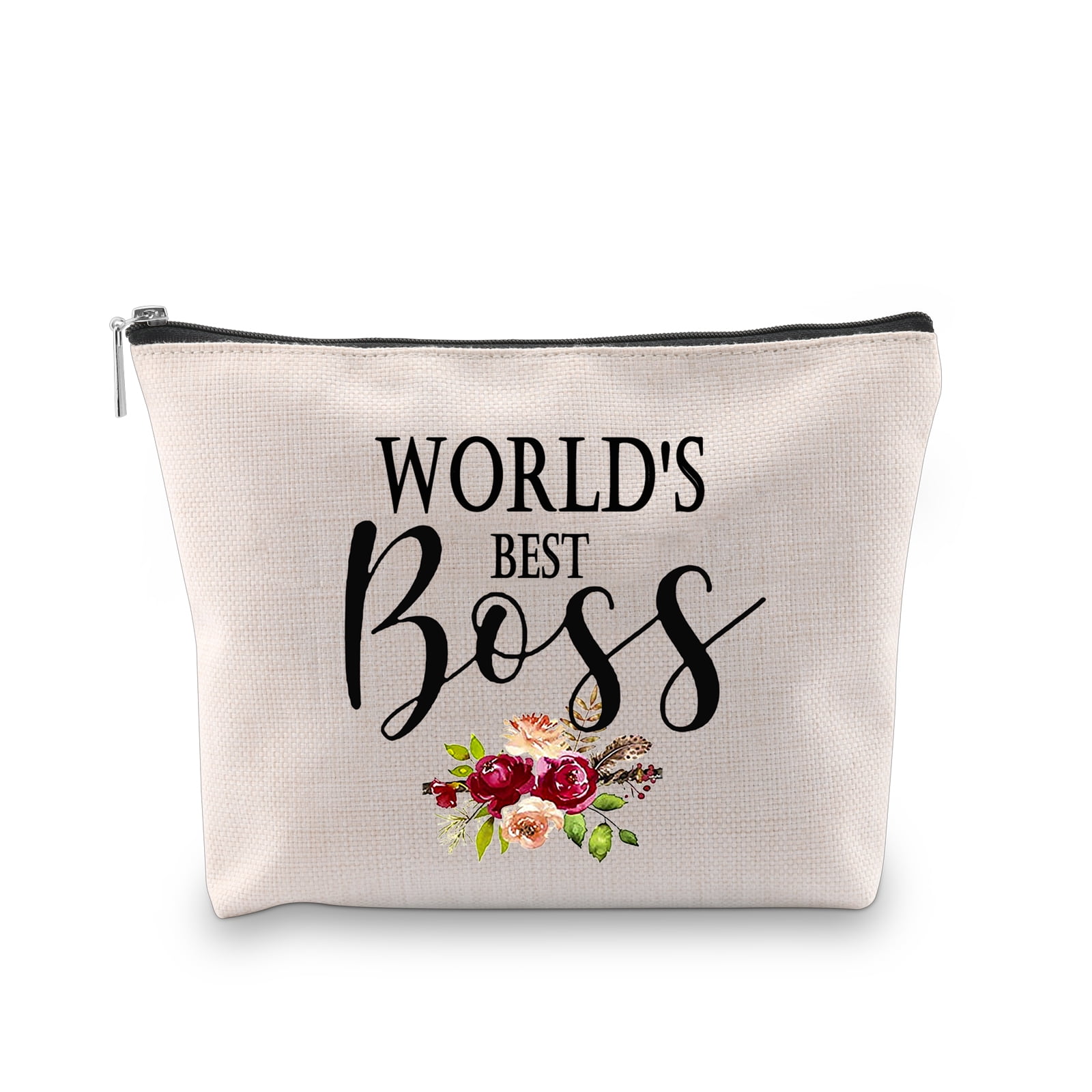 Boss Gift Makeup Bag World's Best Boss Cosmetic Bag Gift Idea for Boss ...