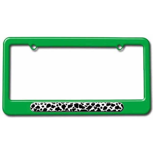 Cow Print, Milk Love License Plate Tag Frame, Multiple Colors - Walmart.com