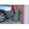 Rubbermaid 32 gal Brute Garage Trash Can with Lid, Grey Garbage Can ...