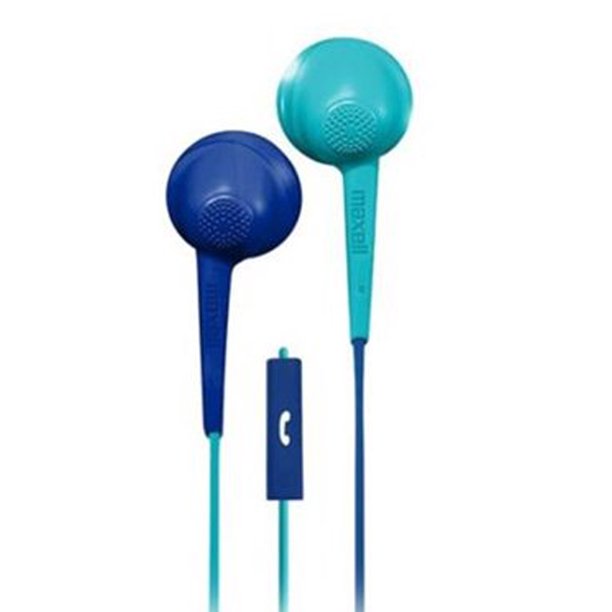 Maxell Jelleez Twist Earbuds with Microphone, Blue - Walmart.com ...