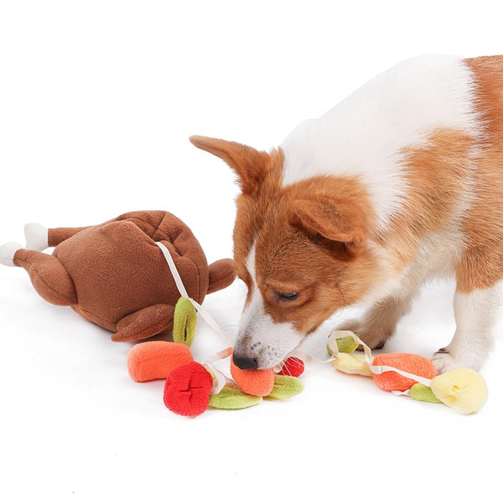 Plush Dog Puzzle Toy Snuffle Toys Slow Feeder Squeaky Bite Toy ...