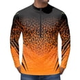 Abstract Digital Mesh & Gradient Print Long Sleeve Cycling Jersey for ...