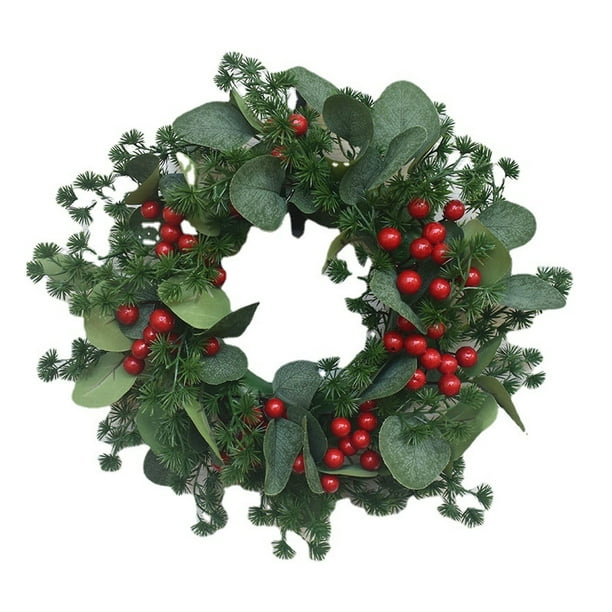 Coronas navideñas de 12 pulgadas para puerta principal, corona navideña ...