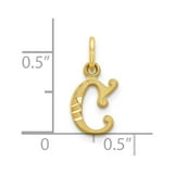 Finest Gold 10K Yellow Gold Initial C Charm - Walmart.com