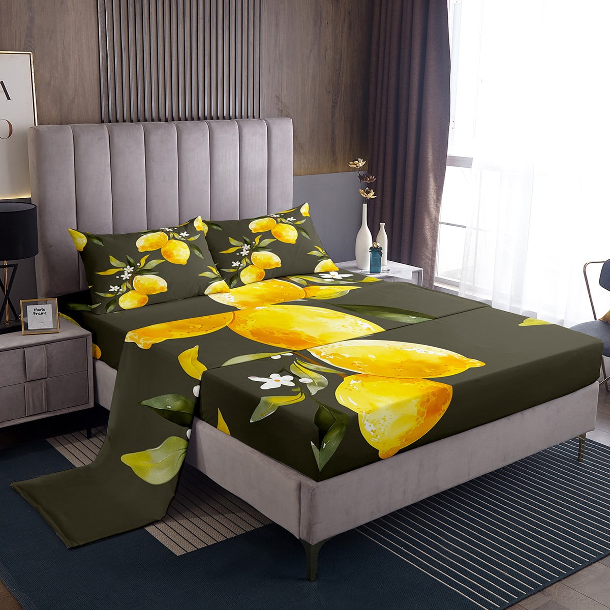 Click here for Yst Kids Lemon Sheet Set Full Size 4pcs yellow Sum... prices