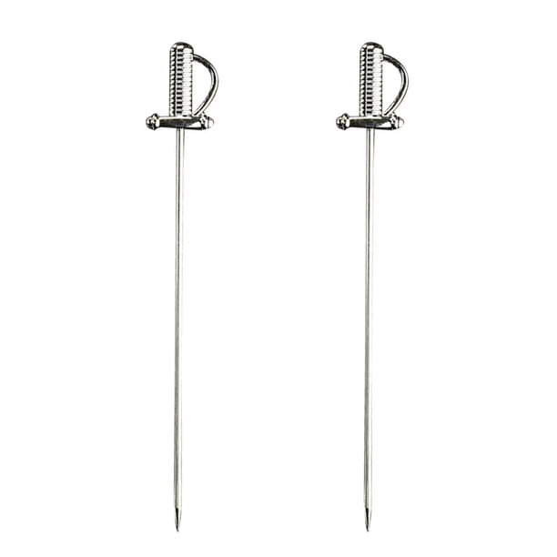 EeaseMX 2 palitos decorativos de cóctel para frutas, de acero ...