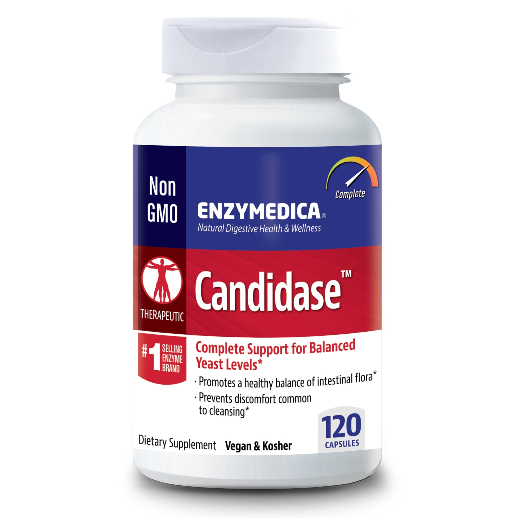 Enzymedica, Candidase, 120 Capsules, Enzyme Supplement to Support ...