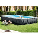 Intex Ultra XTR 24'x12' Rectangular Frame Pool Set + Easy Setup Pump ...