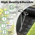 6-Inch G-Type Garden Stakes, Heavy Duty Metal Tent Pegs for Outdoor ...