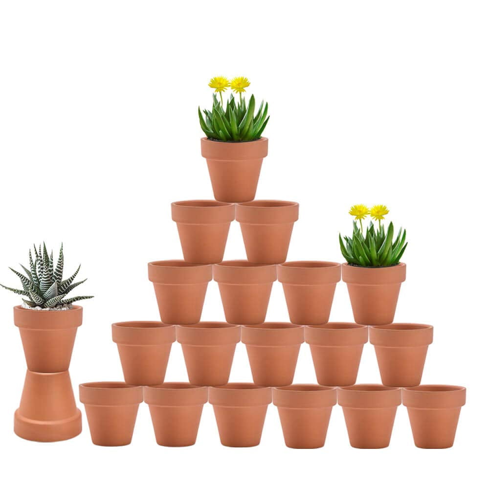 Click here for Vensovo 3 Inch Terra Cotta Pots With Drainage - 20... prices