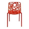 Modern Devon Aluminum Chair - Red - Walmart.com