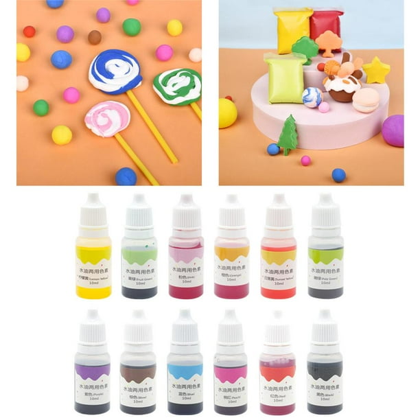 12 Color Cake Food Coloring Pigment Set - Liquid Dye Baking, Icing ...