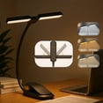 Qiweii Rechargeable Dual Head Clip On LED Reading Lamp，Adjustable ...