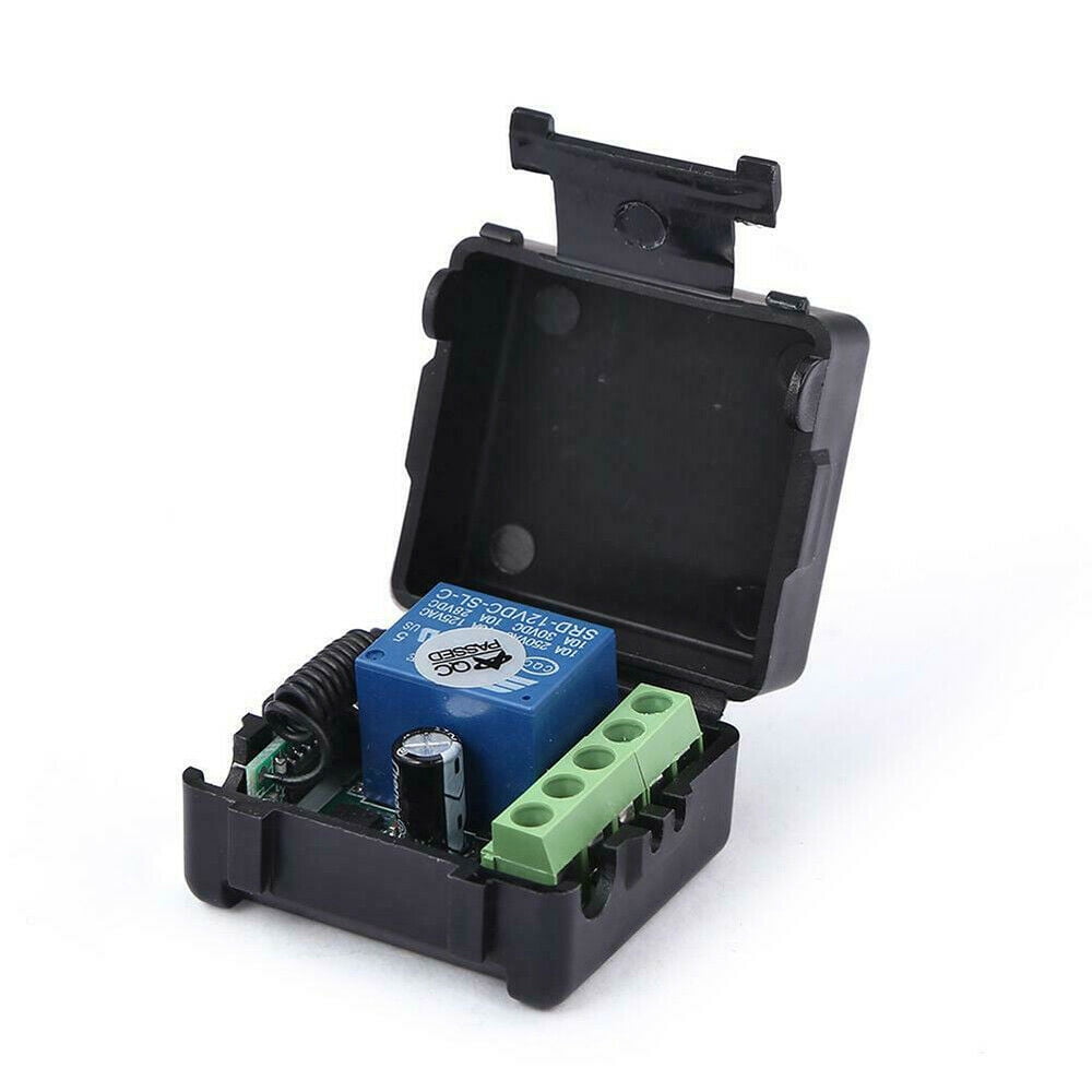 DC 12V 1CH Relay Receiver RF Transmitter 433Mhz Wireless Technology ...