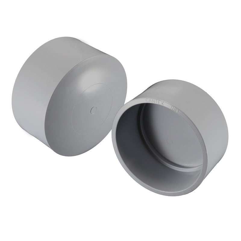 Cantex 5140034 Schedule-40/80 Gray Rigid PVC Dome Top End Cap 1-1/4 ...