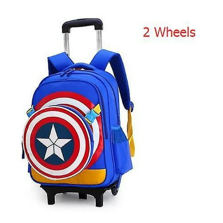 Ziranyu School Trolley Backpack For Boys Wheeled School Bag For Kids ...
