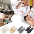 12 Pairs Non-Slip Closed Toe Guest Slippers - Washable Reusable for ...